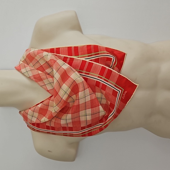 Echo | Accessories | Vintage Echo Plaid Silk Scarf | Poshmark